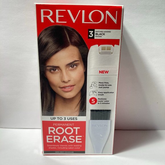 Revlon | Hair | Revlon Permanent Root Erase Hair Color Dye Black | Poshmark
